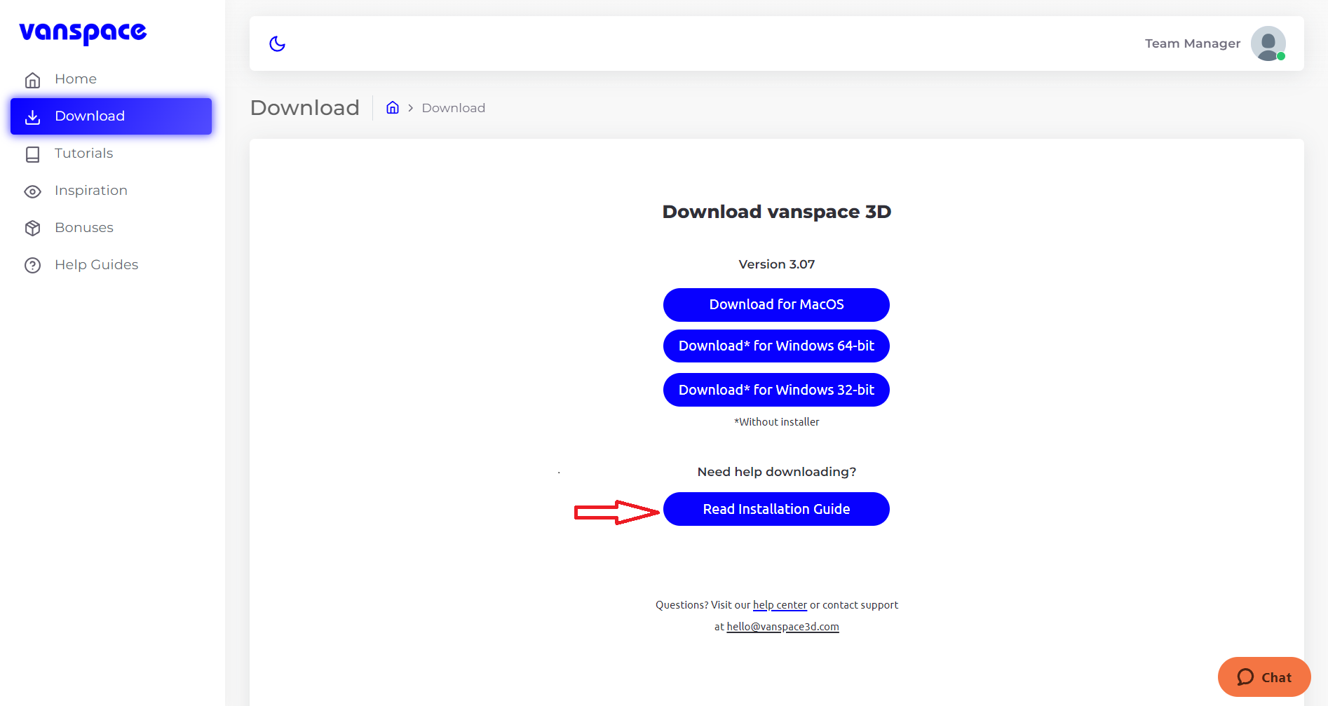 Lesson 1 - Let´s get set up – vanspace