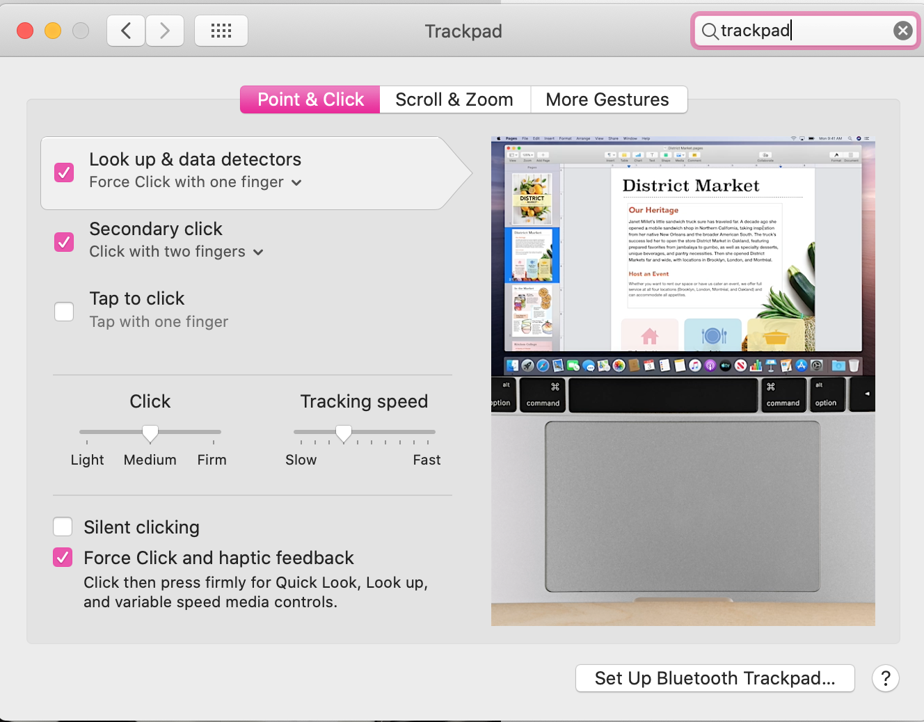 Keyboard shortcuts, mouse and trackpad controls – vanspace